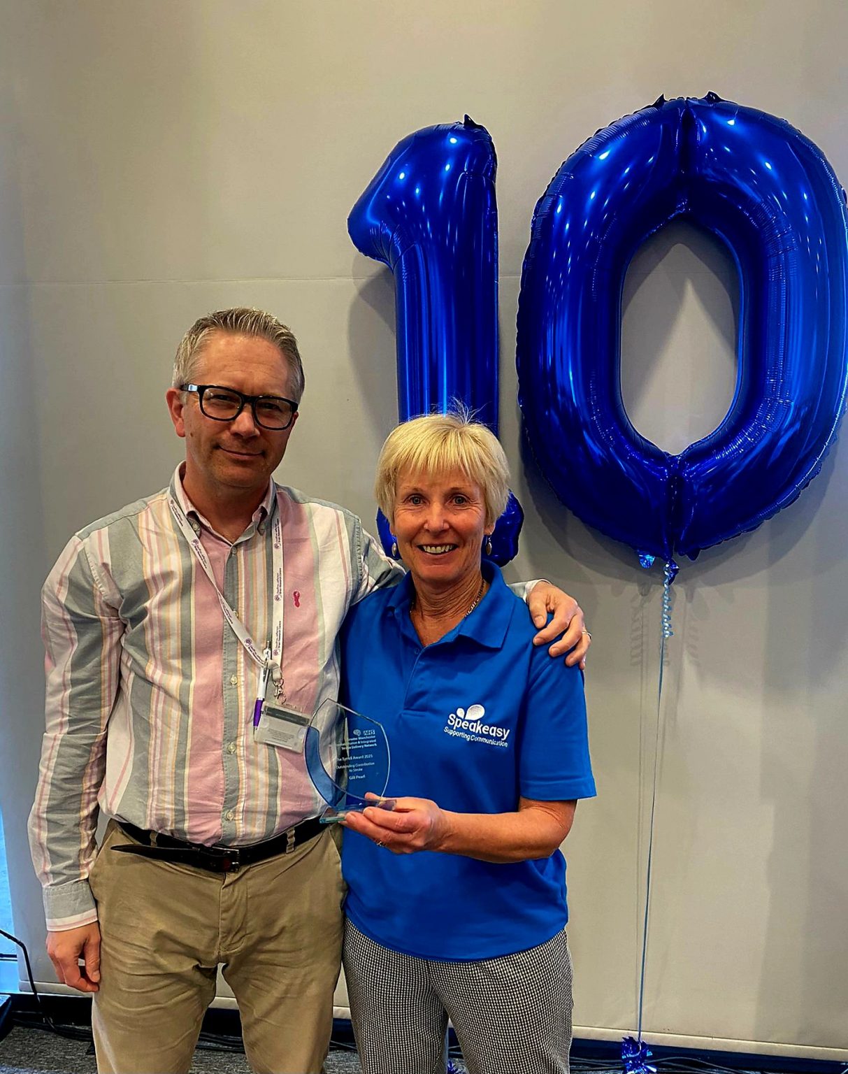Gill Pearl being honoured with this year’s The Pippa Tyrrell Award for ...